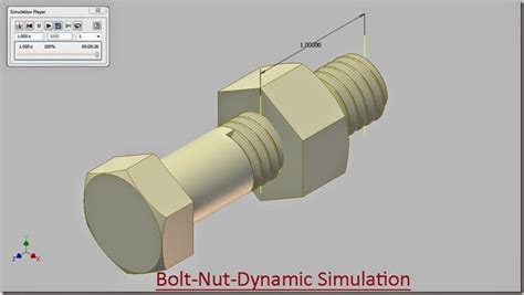 3d solid modelling videos bolt nut dynamic simulation autodesk