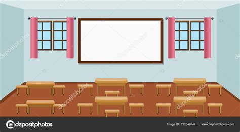 Interior Class Room Illustration Stock Vector By ©brgfx 222049944