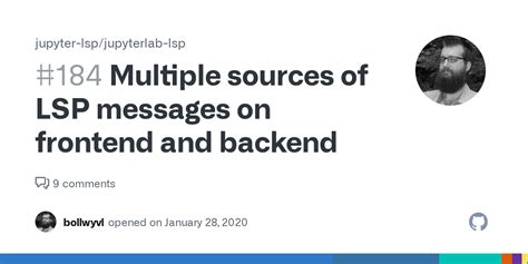 multiple sources of lsp messages on frontend and backend · issue 184