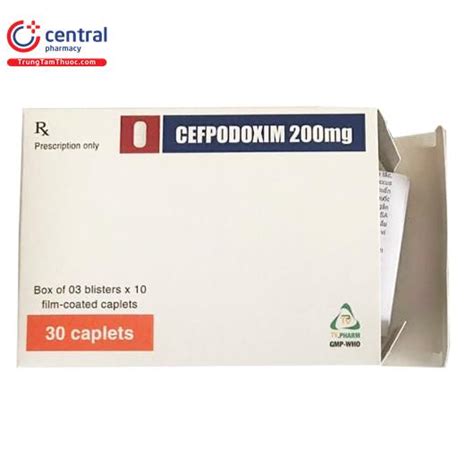 Thuốc Cefpodoxim 200mg Tvpharm điều Trị Viêm đường Hô Hấp
