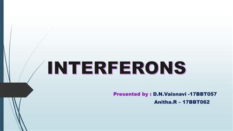 Interferons Pptx