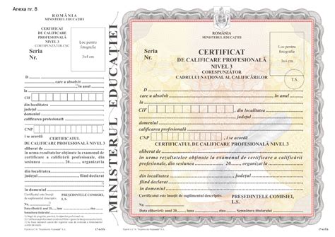 Toate Diplomele De Absolvire Certificatele Profesionale De Atestare A