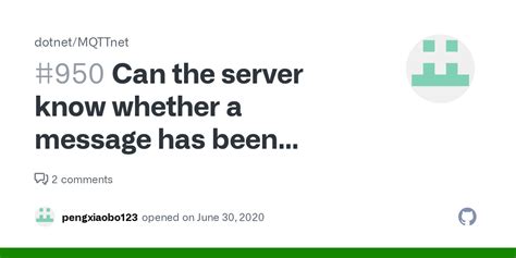 can the server know whether a message has been consumed by the client