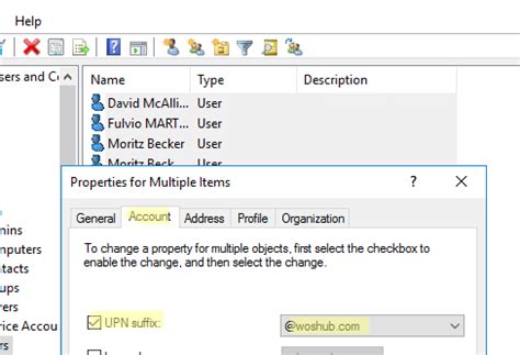 Configuring UserPrincipalName And UPN Suffixes In Active Directory