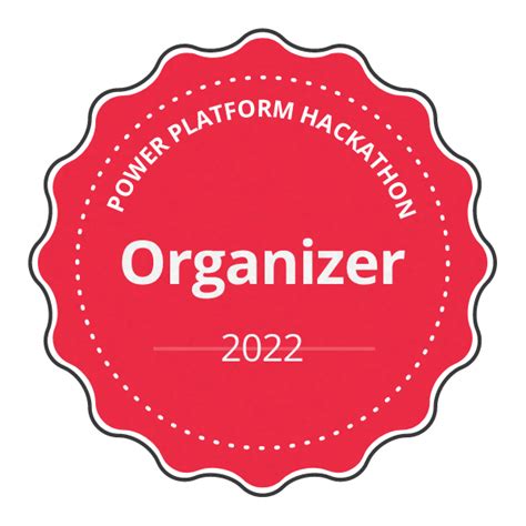 Power Platform Hackathon 2022 Organizer Credly