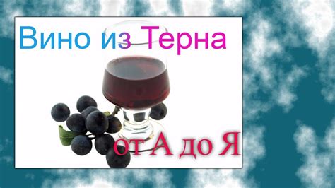 Вино из терна 3 часть - YouTube