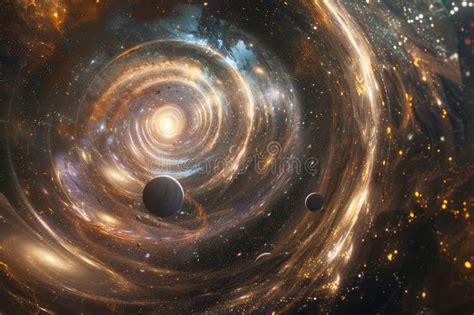 Abstract Formations Resembling Planetary Orbits And Cosmic Trajectories