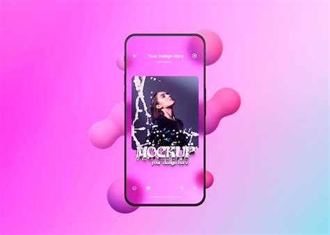 Premium Psd Glassmorphism Presentation Mockup