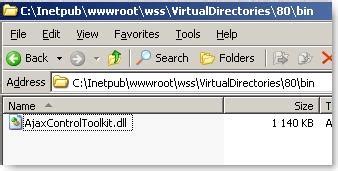 MOSS Using AJAX UserControls In SharePoint