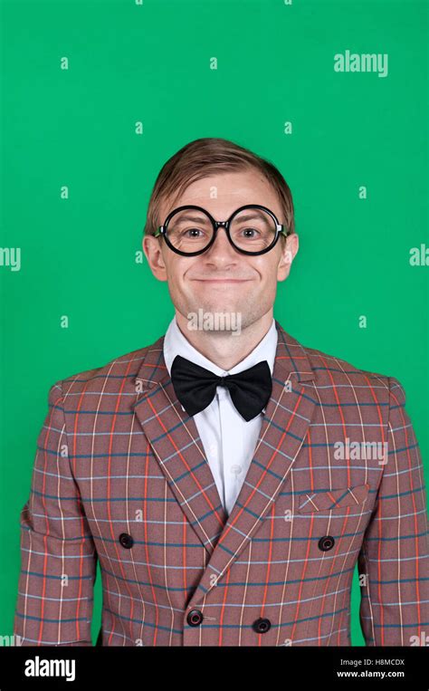 Nerd In Studio Stock Photo Alamy