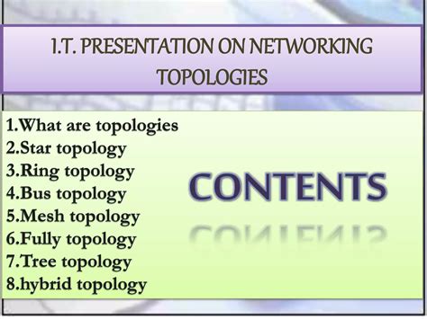 BASIC NETWORKING TOPOLOGIES PPT