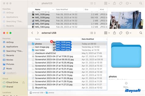 comment déplacer transférer des fichiers de mac vers un disque dur externe