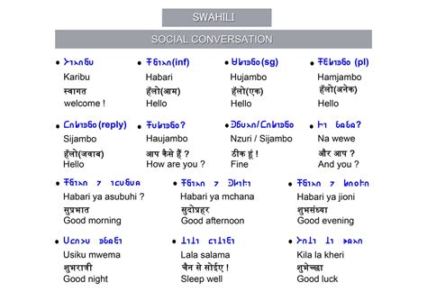 Swahili A Common Script For The World