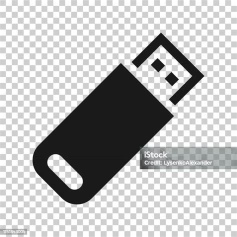 투명 한 스타일의 Usb 드라이브 아이콘 플래시 디스크 벡터 일러스트 레이 션에 고립 된 배경입니다 디지털 메모리 비즈니스 개념입니다 0명에 대한 스톡 벡터 아트 및 기타