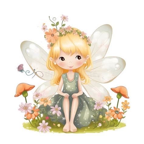 Elegant Night Sky Nymph Stock Illustration Illustration Of Garden