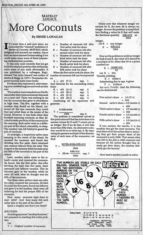 Alam Mo Ba To Do You Know This Math Ologics Classic Partitioning Problem
