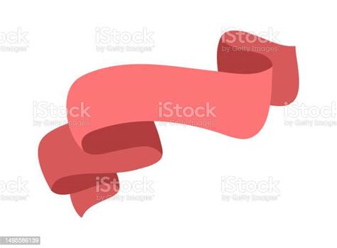 빨간 리본 배너 아이콘 웹 디자인 요소 손으로 그린 벡터 그림입니다 비즈니스 인사말 카드 및 휴일 복사 공간을 위한 텍스트를 위한 장소 고급에 대한 스톡 벡터 아트 및 기타