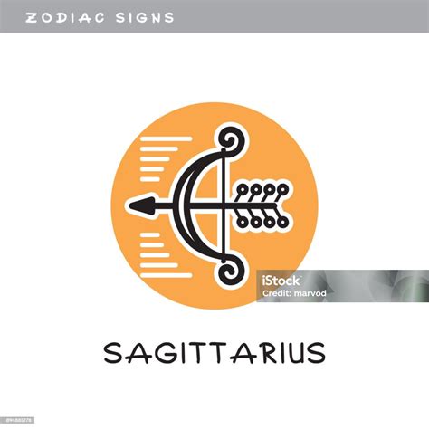 화살표와 활궁수자리의 벡터 아이콘 조디악 표지판 점성술 캘린더의 상징 0명에 대한 스톡 벡터 아트 및 기타 이미지 0명 검은색 궁수자리 Istock