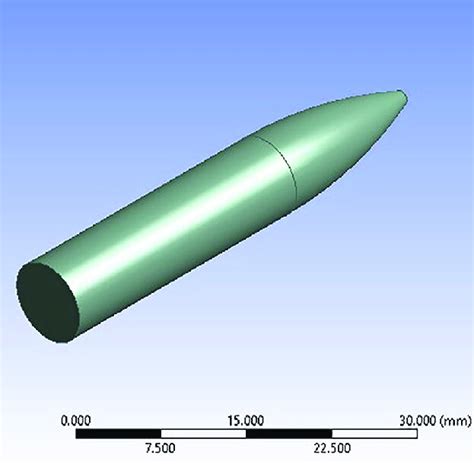 Meshing Of Testing Plate And Projectile Download Scientific Diagram