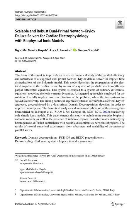 Pdf Scalable And Robust Dual Primal Newtonkrylov Deluxe Solvers For