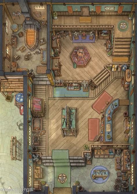 Dungeon Maps Fantasy City Map Fantasy World Map Blacksmith Shop