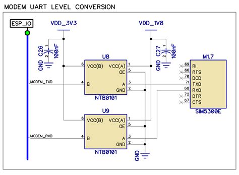 ESP G Cellular Modem Interfacing PCB Artists