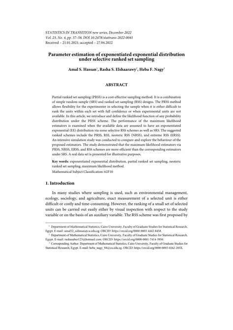 pdf parameter estimation of exponentiated exponential distribution