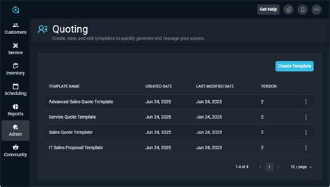 Quoting List View Psa Documentation Center