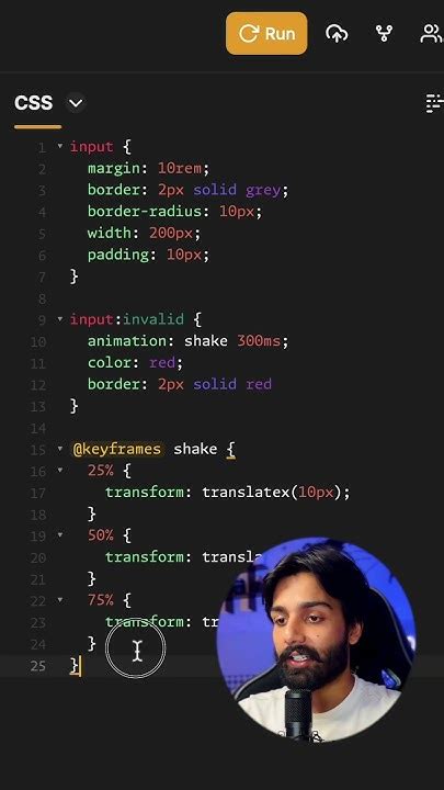 Easiest Input Validation Shake Animations Using Html And Css Youtube