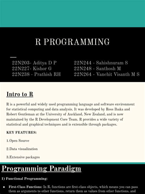 R Programming | PDF | Parameter (Computer Programming) | Variable (Computer Science)