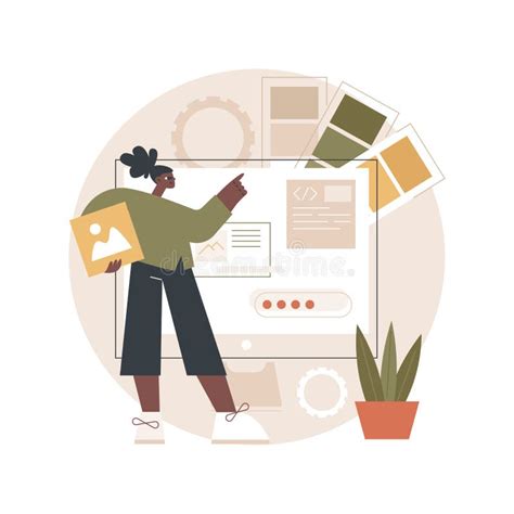 Low Code Development Abstract Concept Vector Illustration Stock Vector