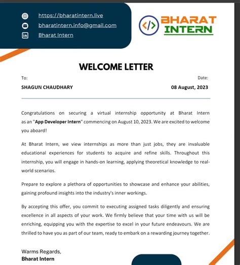 Shagun Chaudhary On Linkedin Bharatintern Bharatintern