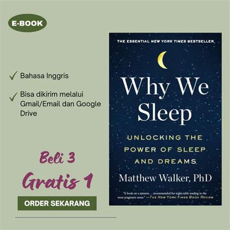 Jual Why We Sleep Matthew Walker Phd Shopee Indonesia