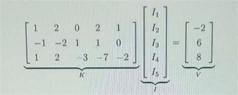 Solved In A 5 Node Electrical Circuit The Relationship