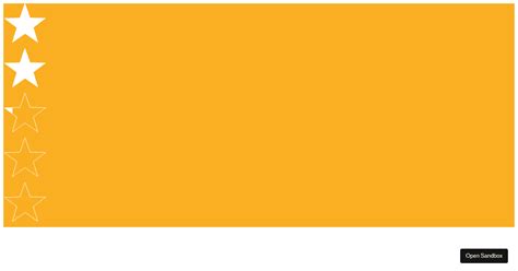 React Dynamic Star Example Forked Codesandbox