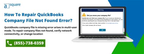 How To Repair Quickbooks Company File Not Found Error
