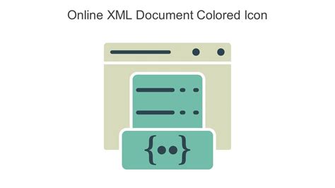 Online XML Document Colored Icon In Powerpoint Pptx Png And Editable Eps Format PPT Sample