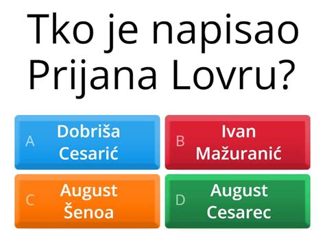 Prijan Lovro Quiz