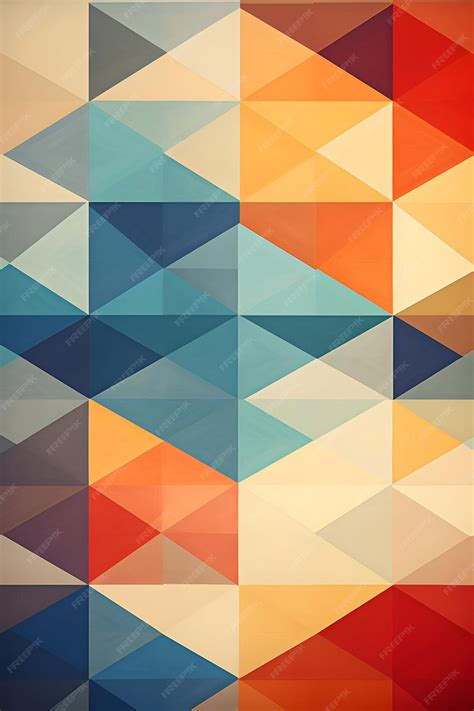 Premium Photo A Geometric Design Of Overlapping Polygons