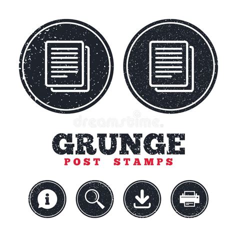 Copy File Sign Icon Duplicate Document Symbol Stock Vector Illustration Of Sign Seal 89458888