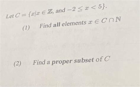 Solved Let C XxZ And 2x