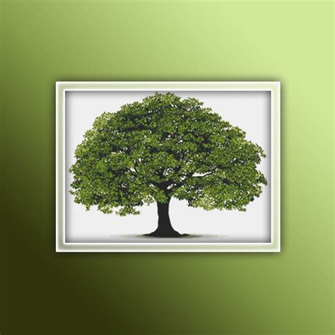 Tree Cross Stitch Pattern Instant PDF Download Summer Tree Etsy