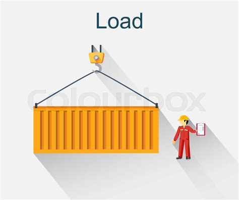 Load Container Icon Design Style Stock Vector Colourbox