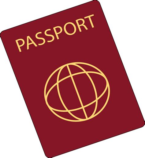 Realistic Passport Vector Design Illustration Isolated On White