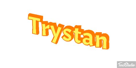 Trystan Name Animated  Logo Designs