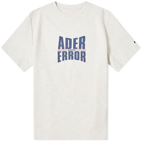 Ader Error Block Text Logo Tee In Grey ModeSens Ader Error Logo Tees Ader