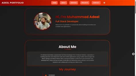 Webdevelopment Portfolio Techjourney Muhammad Adeel