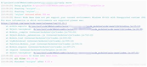 解决升级nodejs导致gulp以及node Sass不兼容的问题gulp Sass与node Sass版本对应关系 Csdn博客