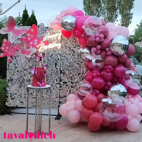 بادکنک آرایی سینامورول دخترانه تم تولد سینامورول