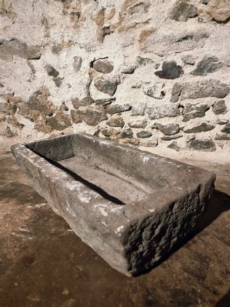 Antique Stone Trough Basin Planter Bellepast Industriële Lampen